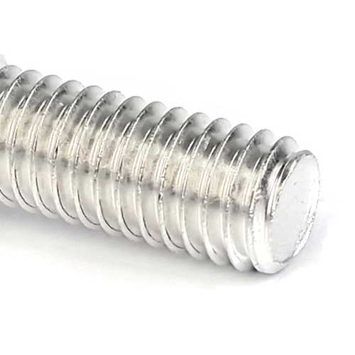 Threaded Rod, Aluminum, #10-32 x 6 Foot