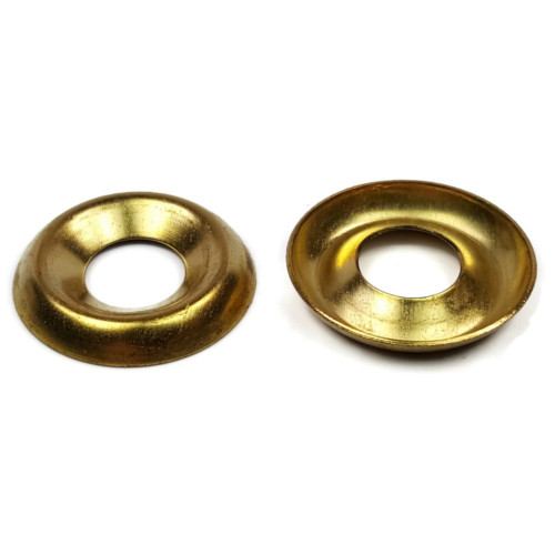 Finishing Cup Washers, Brass, #4
