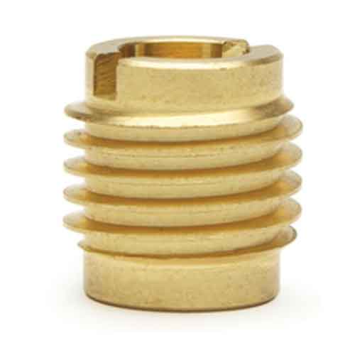 Metric Threaded Insert, Brass, Application Wood, #400-M5, M5 x .500
