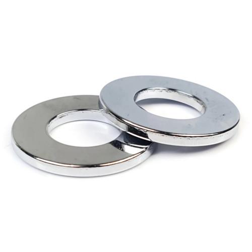 Flat Washers, SAE, Chrome Plated Steel, 3/8"
