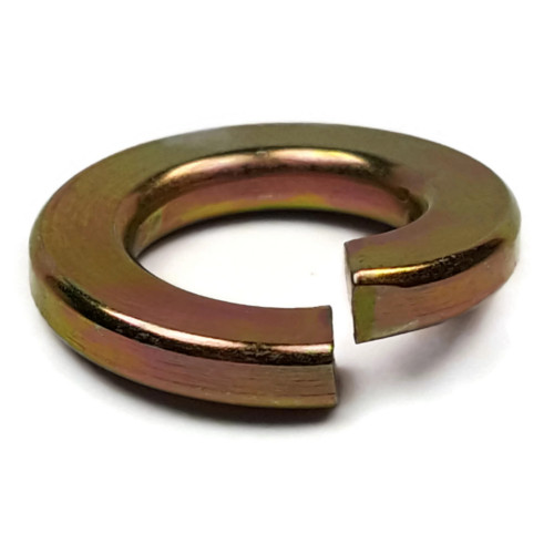 Lock Washers, Split Ring, Grade 8 Yellow Zinc, 9/16 (.564 ID x .965 OD ...