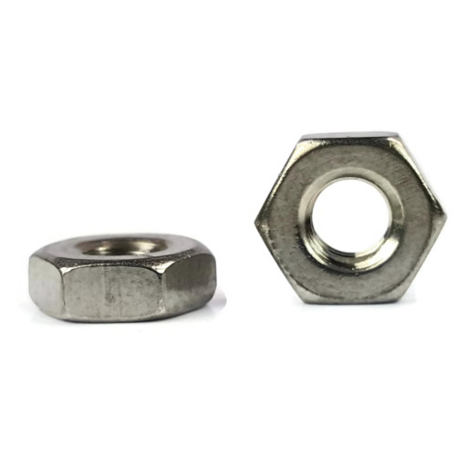 Hex Machine Screw Nuts, Small Pattern Nuts, Stainless Steel 18-8, #2/56 (5/32 Flats x 1/16 Thick)