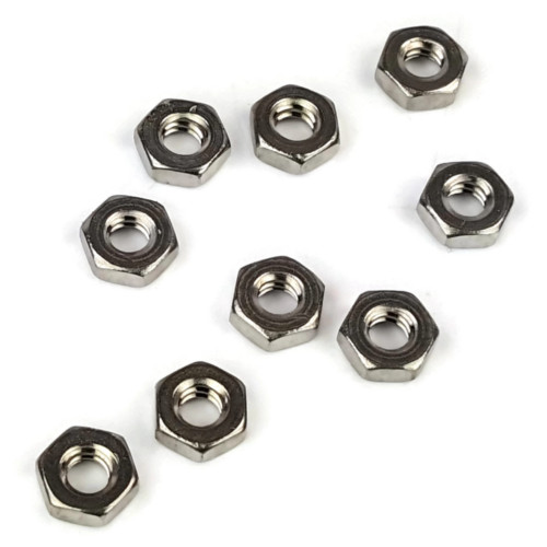 Hex Machine Screw Nuts, Small Pattern Nuts, Stainless Steel 18-8, #2/56 (5/32 Flats x 1/16 Thick)