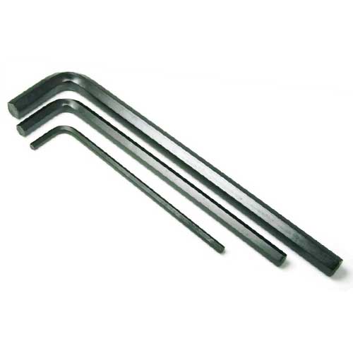 Hex Allen Key, Long Arm, Black Alloy Steel, 5/64"