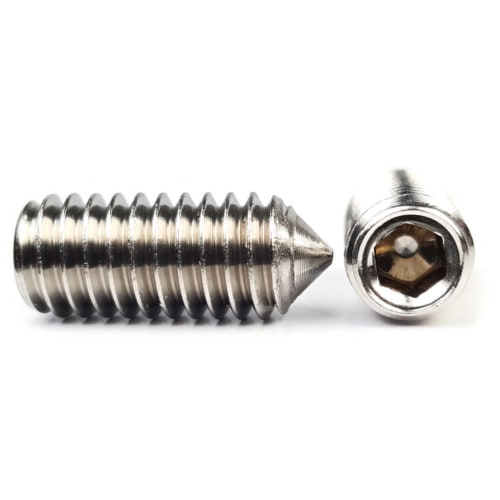 Socket Set Screws, Cone Point, Hex 3/32" Drive, Stainless Steel 18-8 ...