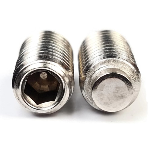 Socket Set Screws, Half Dog Point, Hex 3/16" Drive, Stainless Steel 18 ...