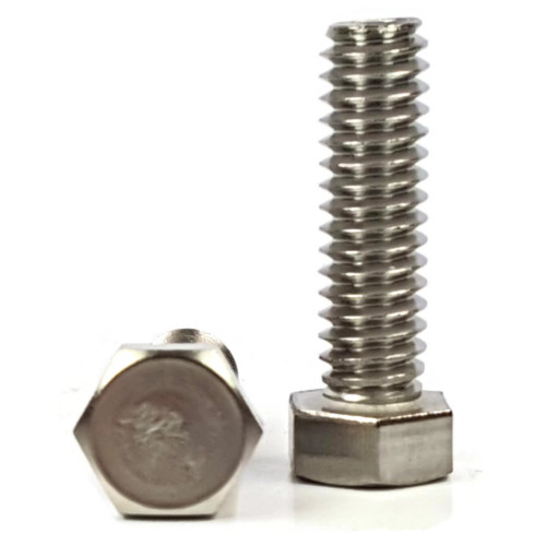 Hex Cap Screws, Trim Head, Stainless Steel 18-8, #6-32 x 1/2"