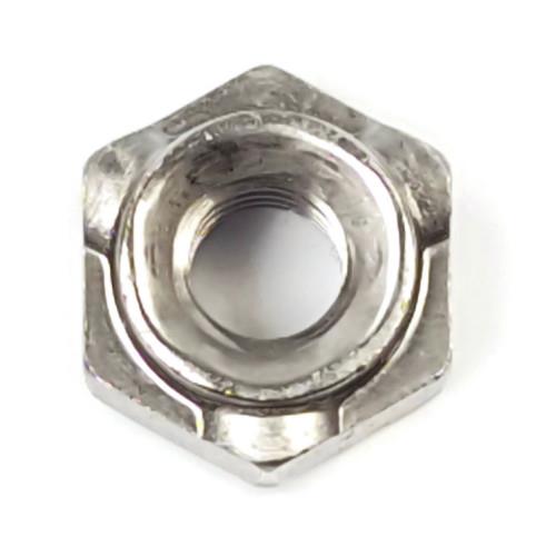 Hex Weld Nuts (3 Projections & Long Pilot), Plain Steel, 1/2"-13